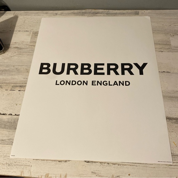 Burberry | Art | Poster Burberry London England Large 2 X 25 | Poshmark